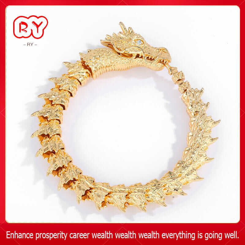 Three-Dimensional Ry-3D Model Domineering Fashion Micron Gold-Plated ...