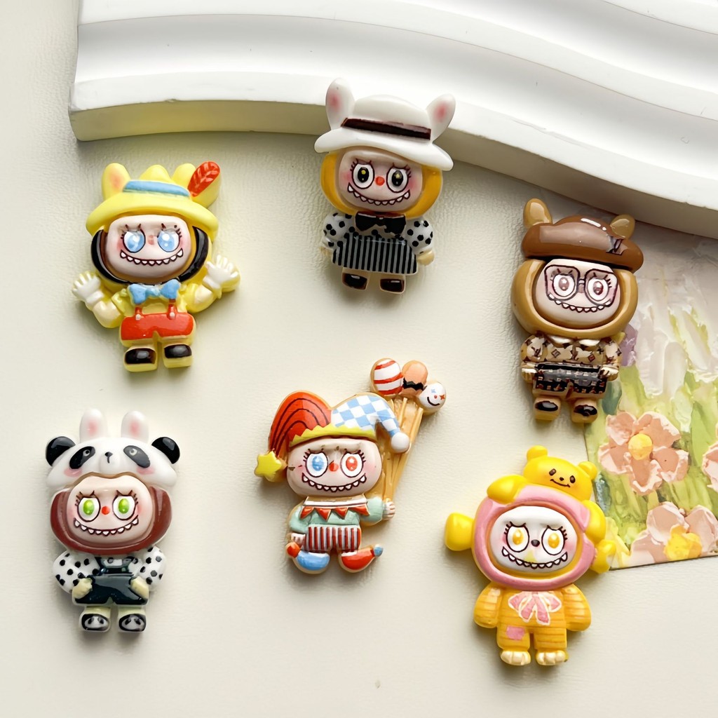 Cartoon Labubu Crocs Jibbitz Doll Jibitz Croc Diy Shoe Charms Resin ...