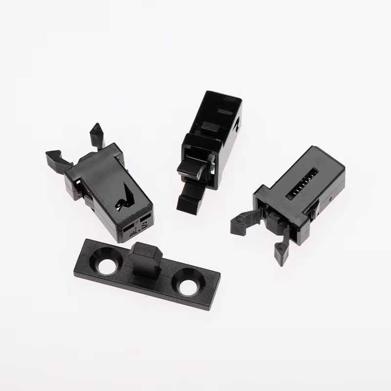 MS Door Lock Switch Mini Plastic Buckle Trash Can Tissue Box Hidden Box ...
