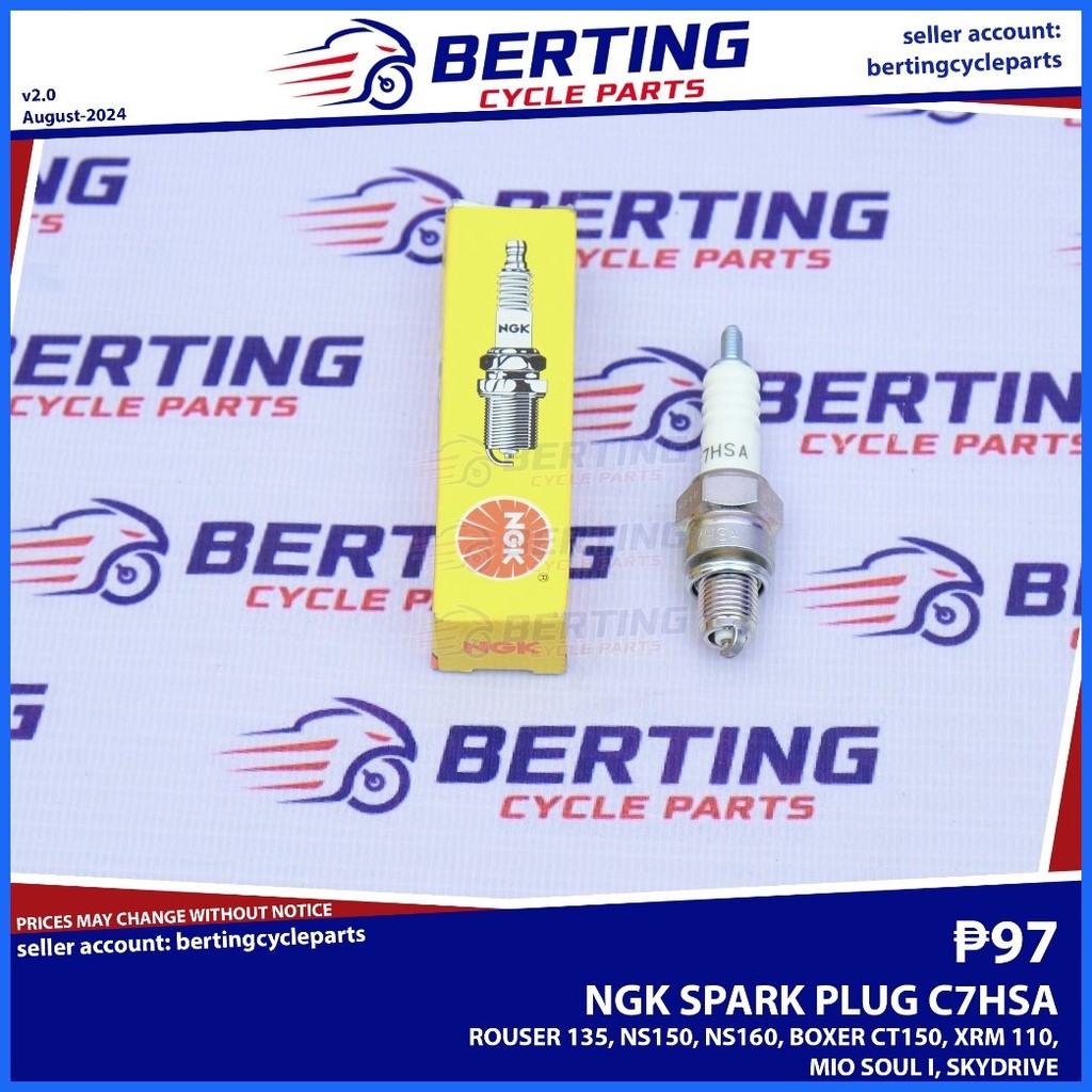 ← NGK SPARK PLUG C7HSA CR7HGP Genuine Rouser 135 NS150 NS160 Boxer ...