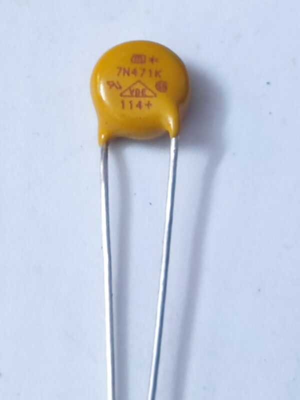 ☠ JVR7N471 Varistor Same as 7D471 Silk Screen 7N471K Ribbon Box Voltage ...