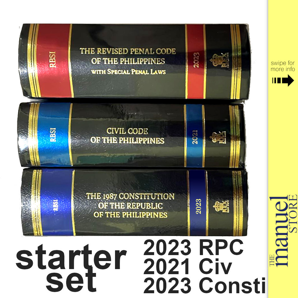 Codal Set (Rex) Freshmen Civil 1987 Constitution, Revised Penal Code ...