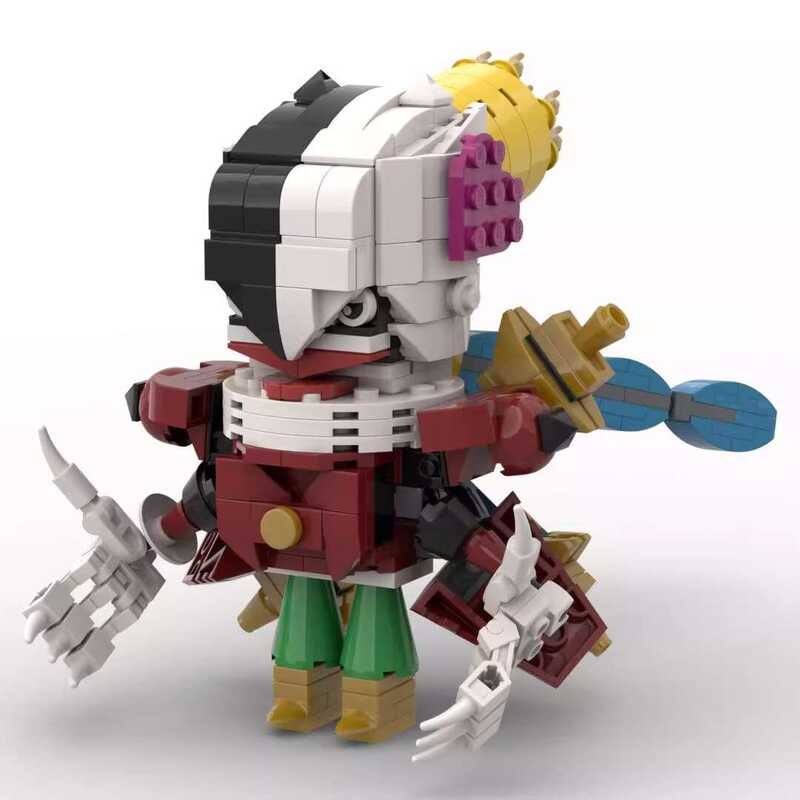Digimon Four Heavenly Kings Clown King Puppet Beast Building Blocks MOC ...
