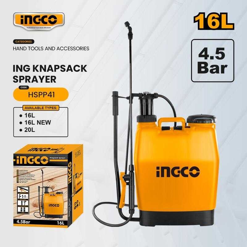Ingco 16L-20L Manual Knapsack Garden Disinfectant Sprayer Backpack (Iht ...