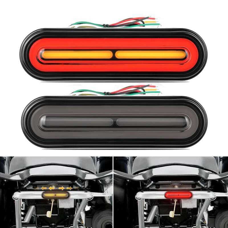 AA Motorcycle 60Led Tail Light DRL Rear Brake Indicator 3In 1 Strobe ...