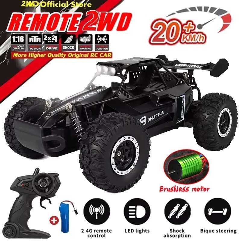 Car RC 2.4Gh Model With LED Lights 2Wd High Speed Off-Road Remote ...