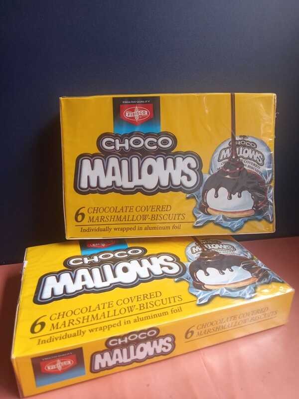 Fibisco Choco Mallows 6 Chocolate Covered Marshmallow Biscuits 100G ...