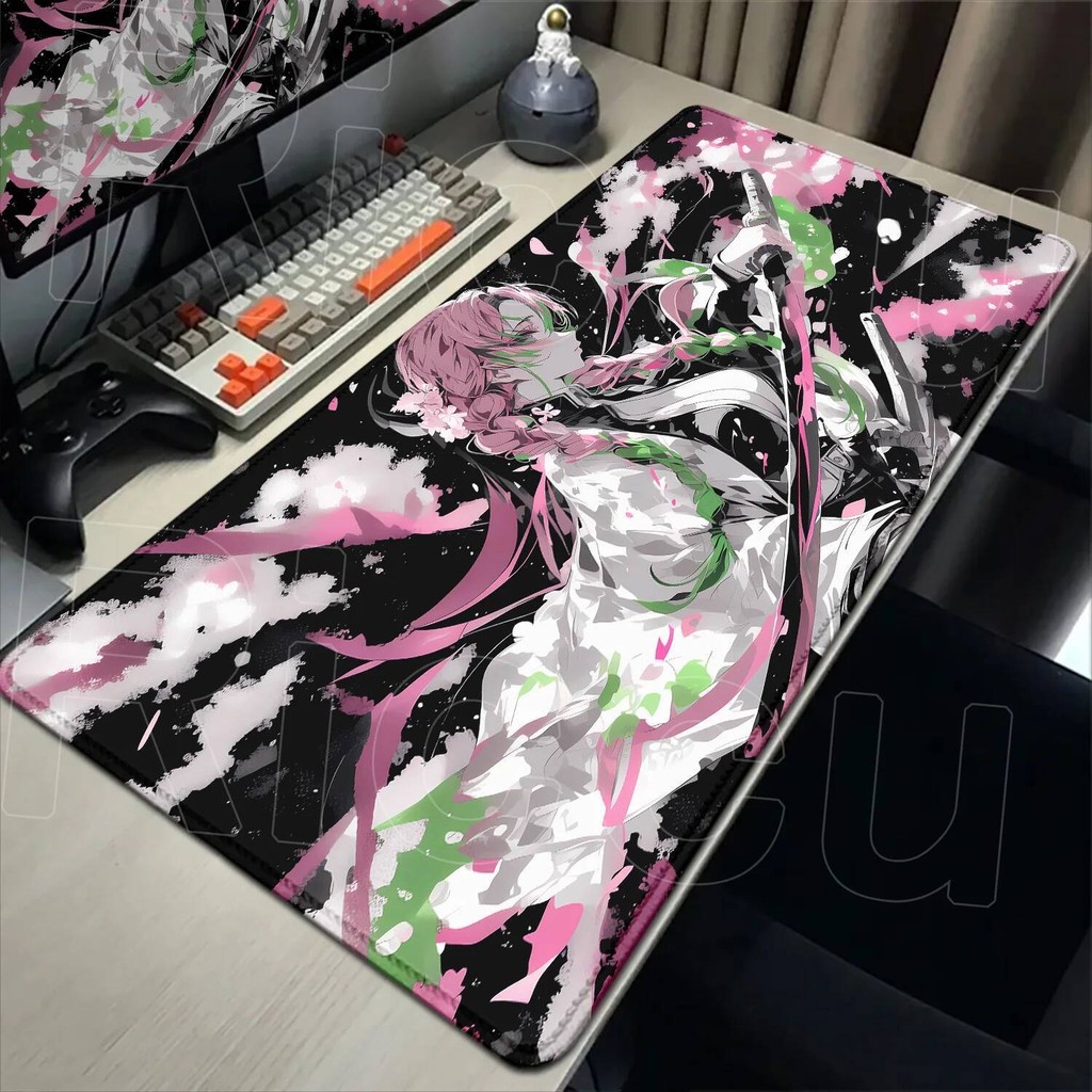 Anime Demon Slayer Kanroji Mitsuri Mouse Pad 40x90cm Rubber Antislip ...