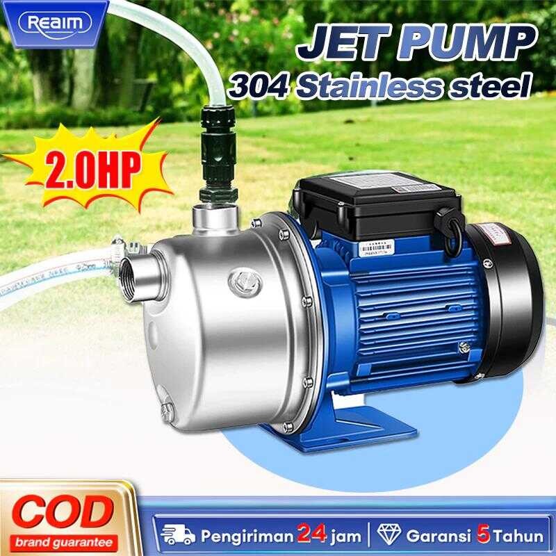 REAIM Jetmatic Water Pump Heavy Duty Jet Pump Stainless Steel Model ...