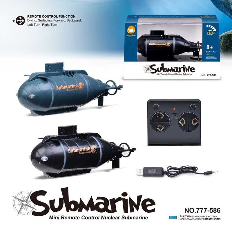 Xj Liutong Mini Wireless Remote Control Submarine Remote Control Ship ...