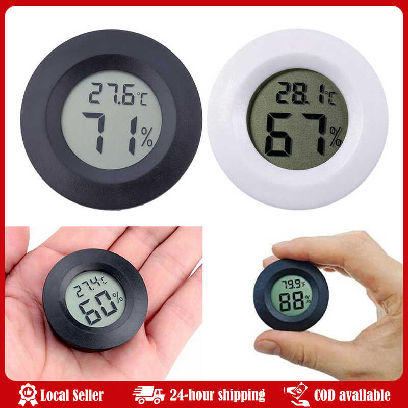 LCD Indoor Room Gauge Weather Station Mini Digital Thermometer ...