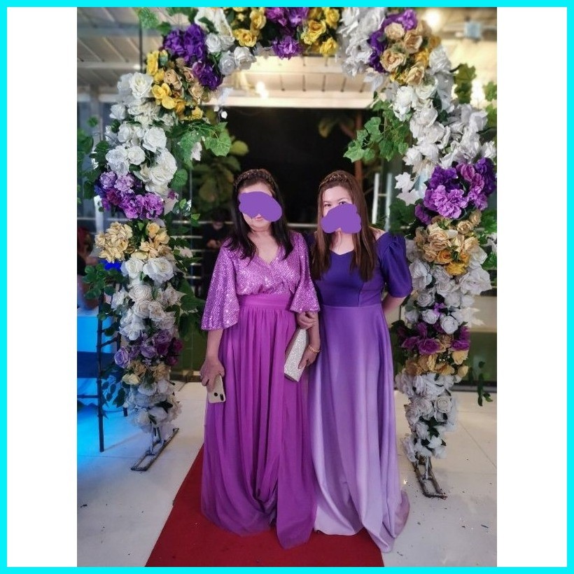 filipiniana ombre gown - purple | Shopee Philippines