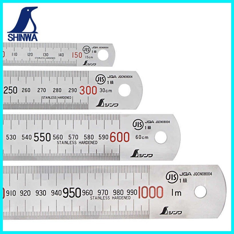 SHINWA Stainless steel ruler 1M ( JAPAN BRAND ) | Shopee Philippines
