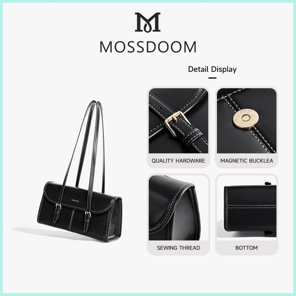MOSSDOOM Women's Bag Estelle Bag Retro Elegant Simple Commuter Shoulder ...