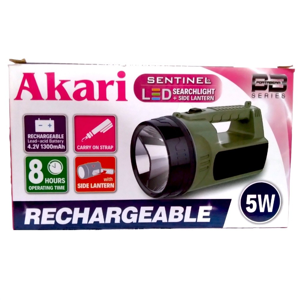 Akari Sentinel LED Search Light with Side Lantern (ARL-6652) | Shopee ...