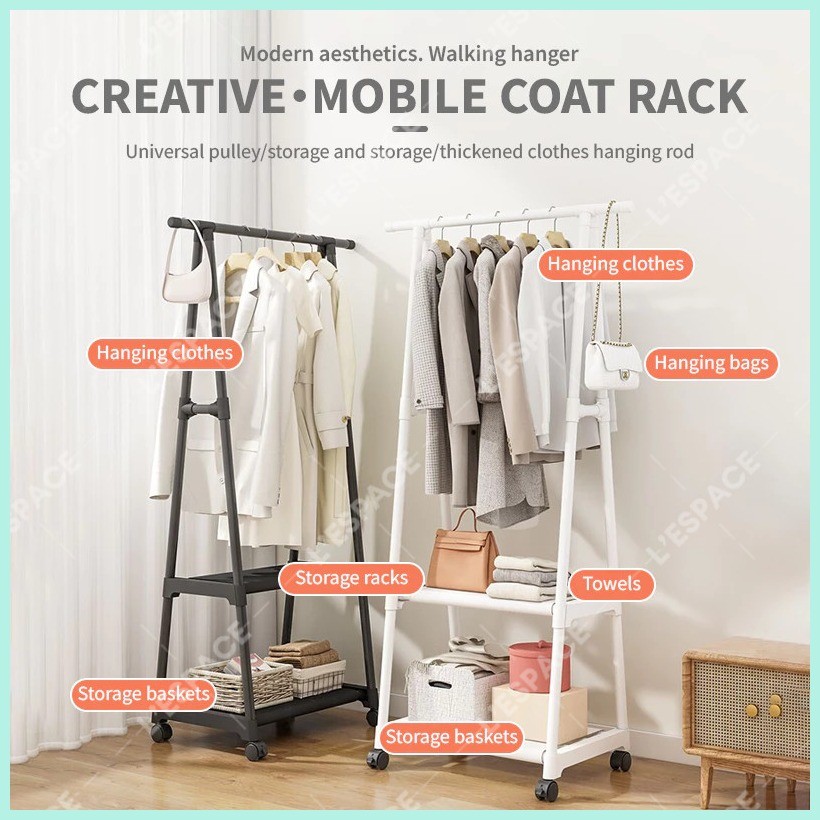 Multi functional Coat Rack Triangle Drying Rack Floor Standing Clothes ...