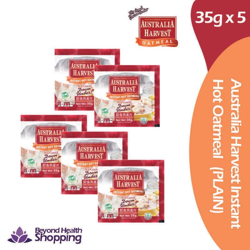 Australia Harvest Instant Hot Oatmeal [35g] 100% Whole Grain Oats ...