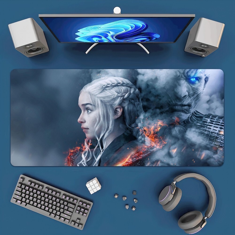 TV Game of T-Thrones D-Dragon Mousepad Office Large Mouse Mat Keyboard ...