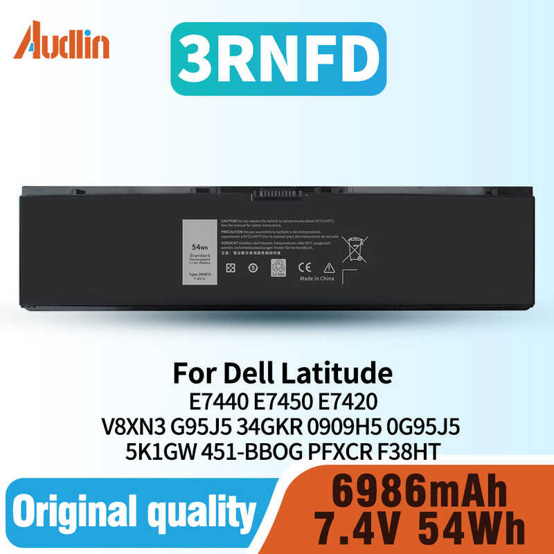 High Capacity 54Wh 3Rnfd Battery For Dell Latitude 14 E7440 E7450 E7420 ...