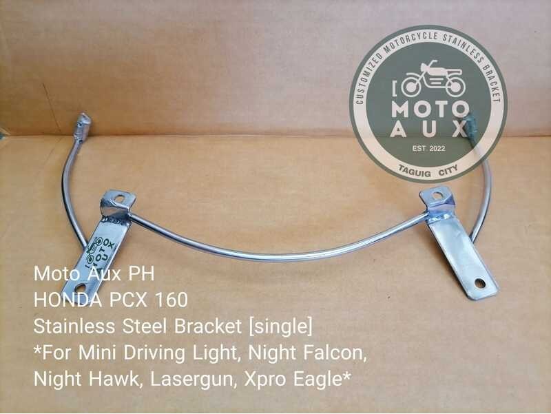 PCX 160 Honda Mini Driving Light Stainless Bracket [Single] | Shopee ...