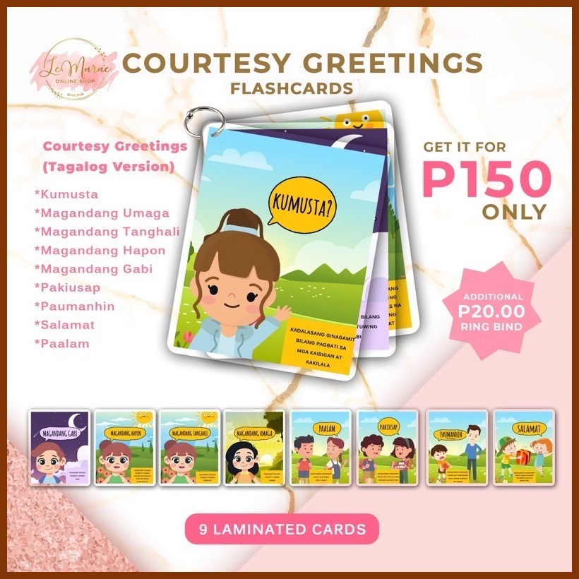 MGA PAGBATI SA FILIPINO TAGALOG Laminated Educational Flashcards ...