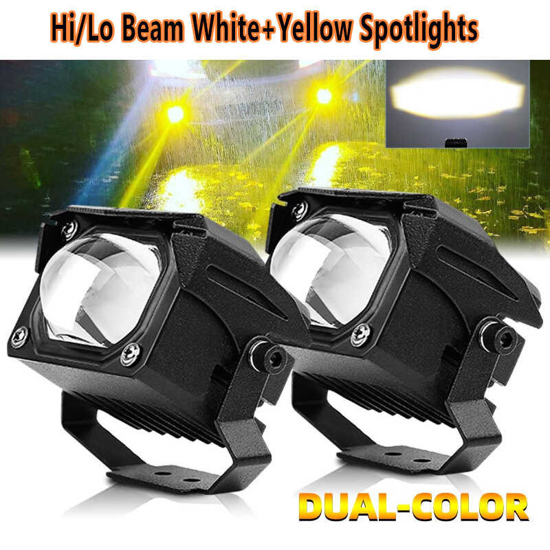 Mini drive light V7 Pro 40w high/low beam white and yellow headlights ...