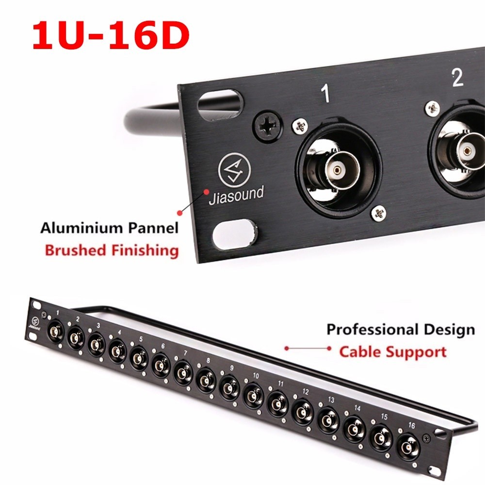 D Type 1U 2U Rack Patch Panel 3G SDI/HD SDI BNC Video Cabinet 1U ...