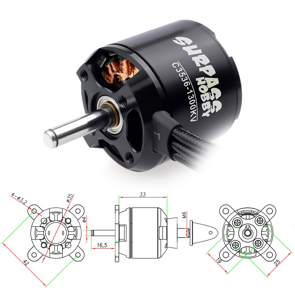 SURPASS HOBBY 2822 2826 2830 2836 3530 3536 3542 3548 5055 Brushless ...