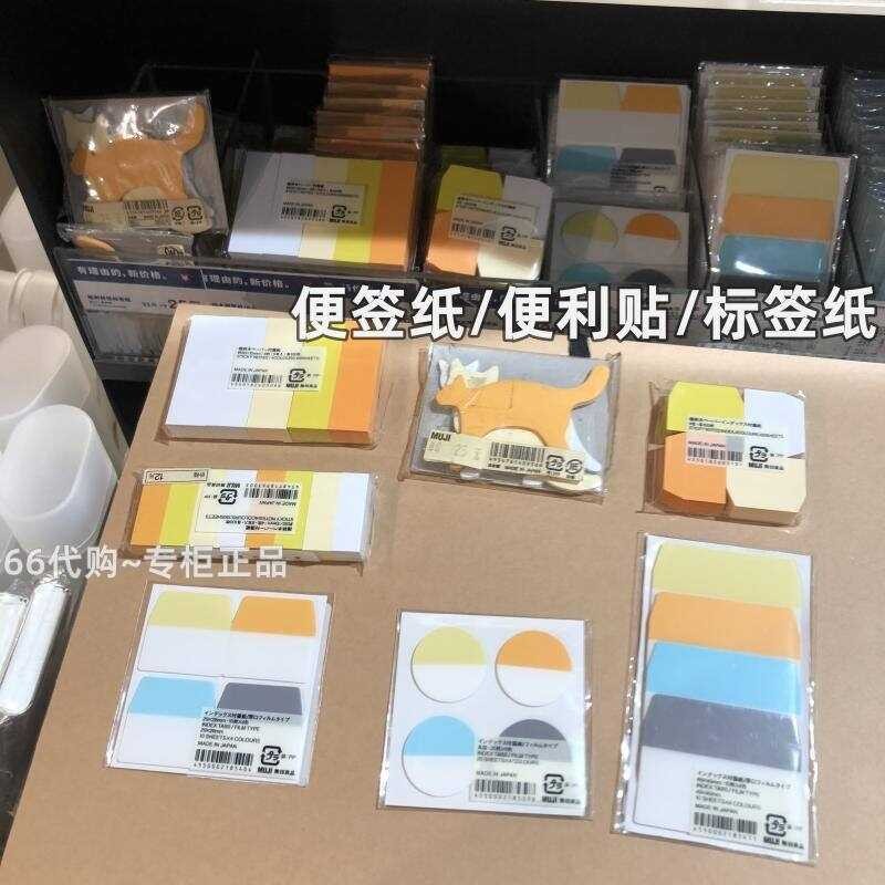 MUJI Muji Sticky Notes/Pet Label Notes/N Times Stickers Square Round ...