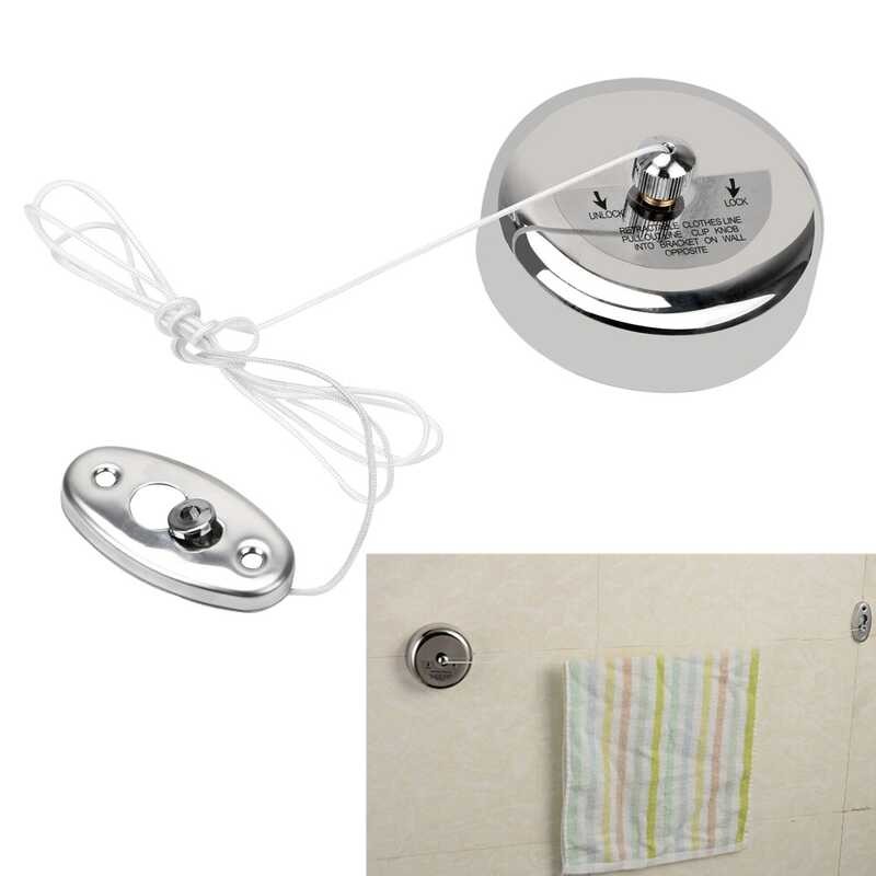 Stainless Steel Clothes Drying Rack Rope Retractable Clotheslines ...