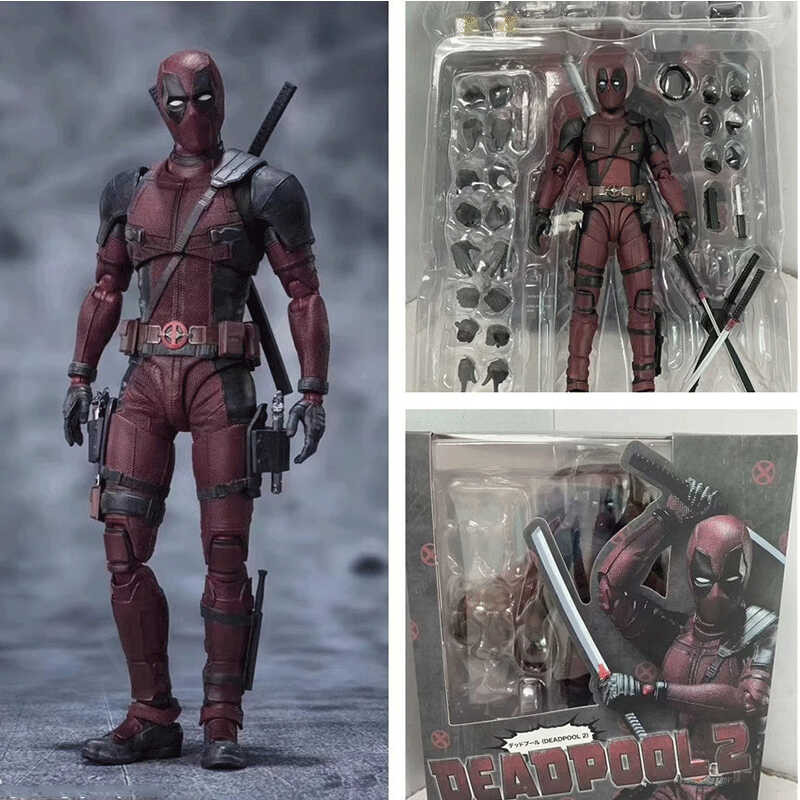SHF Deadpool 2 Action Figure PVC Superhero Collection Doll Model Toys ...