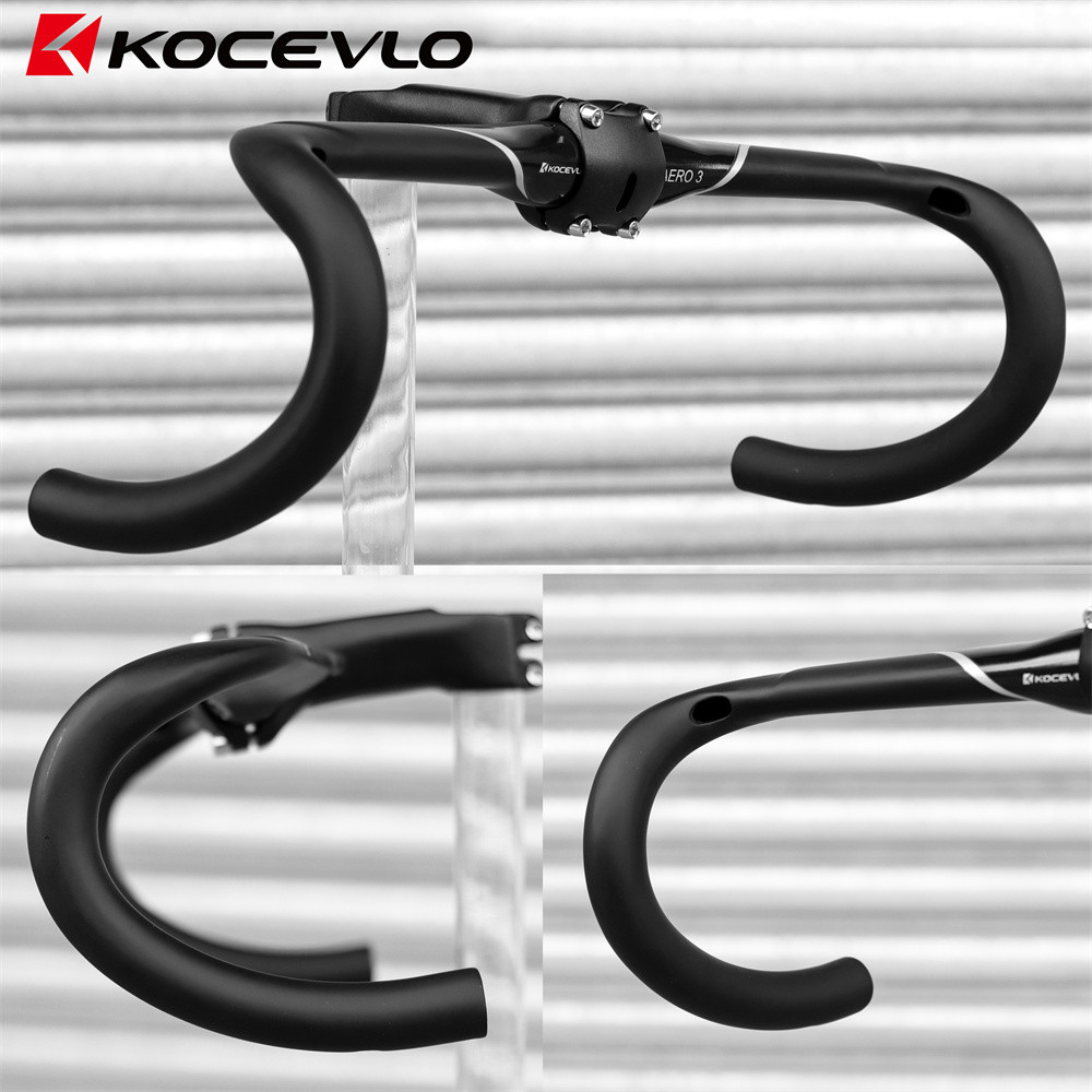 KOCEVLO Road Bike Carbon fiber handlebar internal routing bicycle Aero ...
