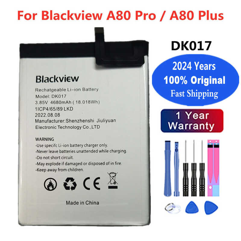 2024 Years 4680Mah Original Dk017 For Blackview Pro A80pro A80 Plus A80plus Mobile Phone Bater ...