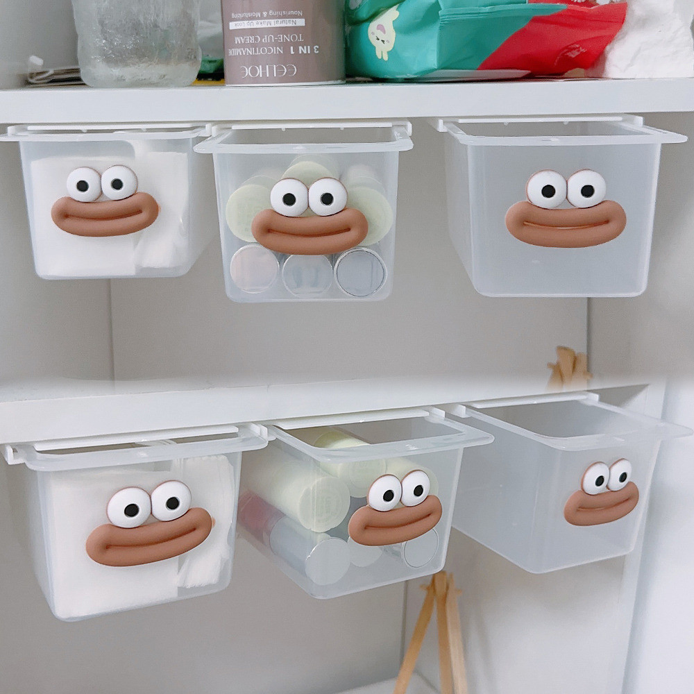 [ Featured ] Pull-out Clear Storage Box - Under Table Hidden Organizer ...