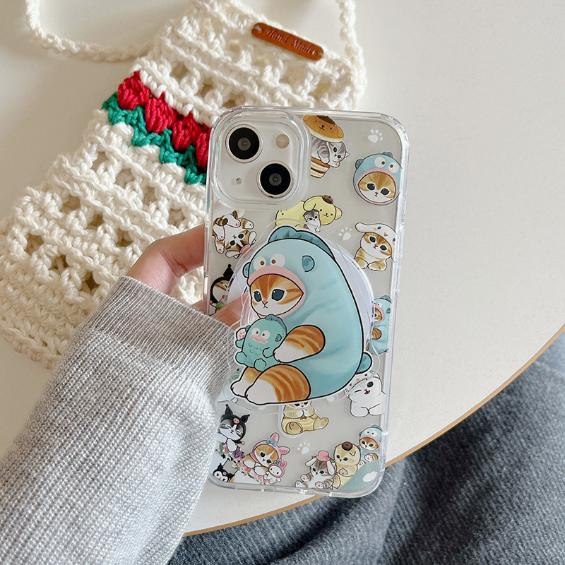 Cute Mofusand Cat Sanrio Hangyodon Cinnamoroll Magnetic Holder Wireless ...