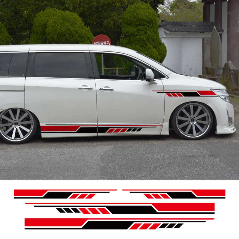 Car Door Side Stickers For Nissan Elgrand E50 E51 E52 2.5 3.5 Parts Camper Van Graphics Auto ...