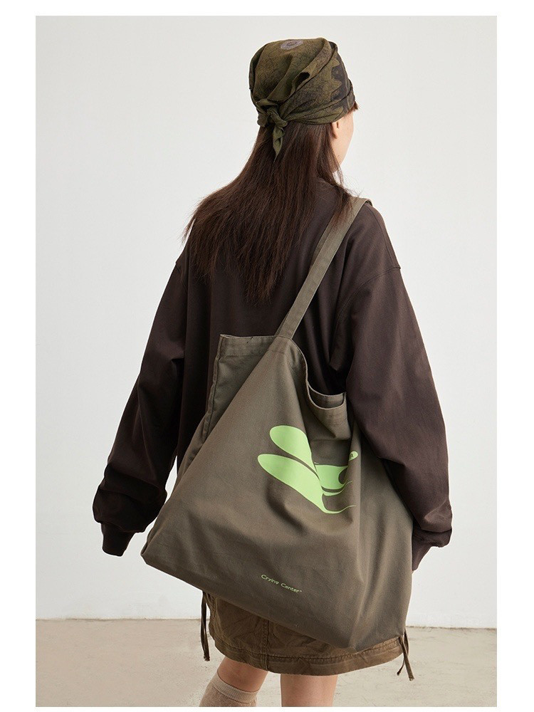 Cryingcenter Large Capacity Commuter 3clogo Canvas Tote Bag Eco ...