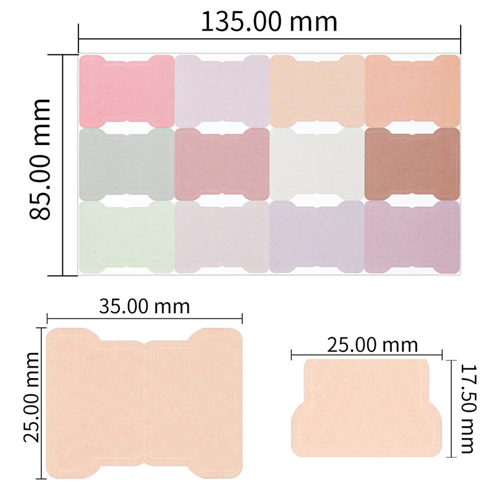 3 Sheets Index Sticky Notes Paper Tabs Planner Stickers Writable ...