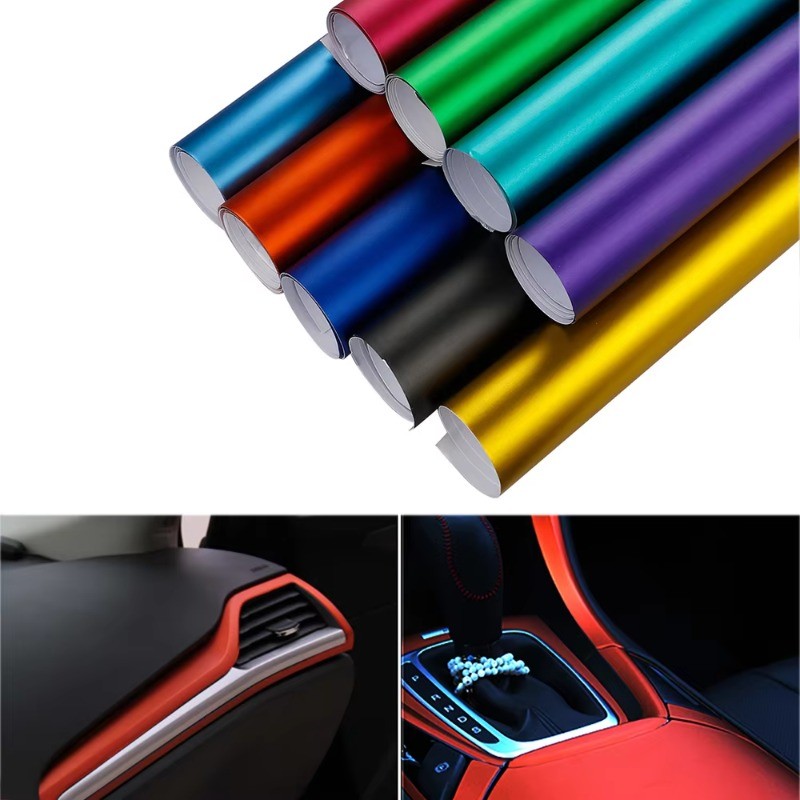 Car Styling 30*100cm PVC Vinyl Wrap Plating Matte Ice Sticker ...
