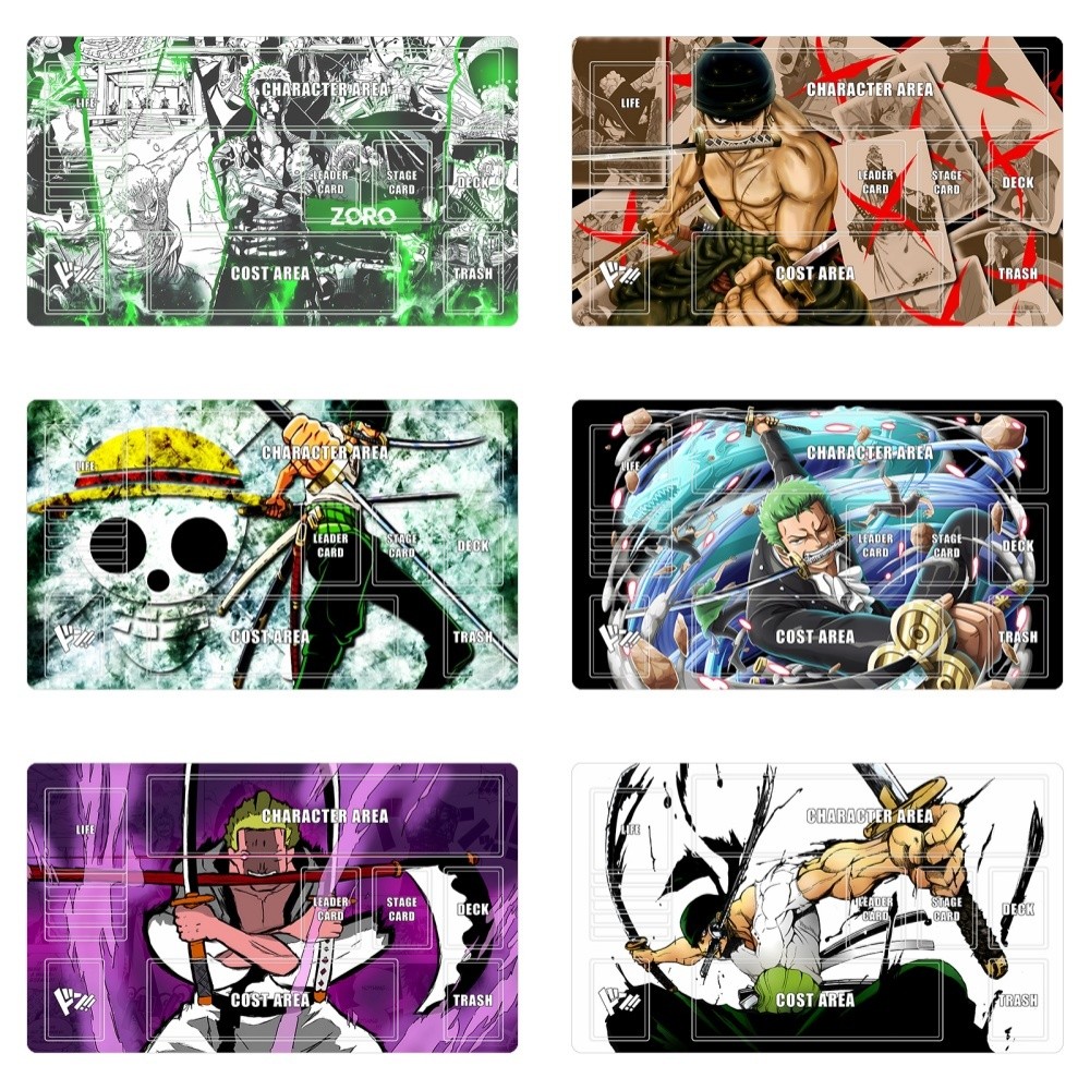 One Piece Roronoa Zoro DIY OPCG Card Mat DIY Dedicated Game Single ...