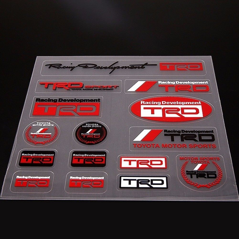 Toyota TRD car sticker set | Shopee Philippines