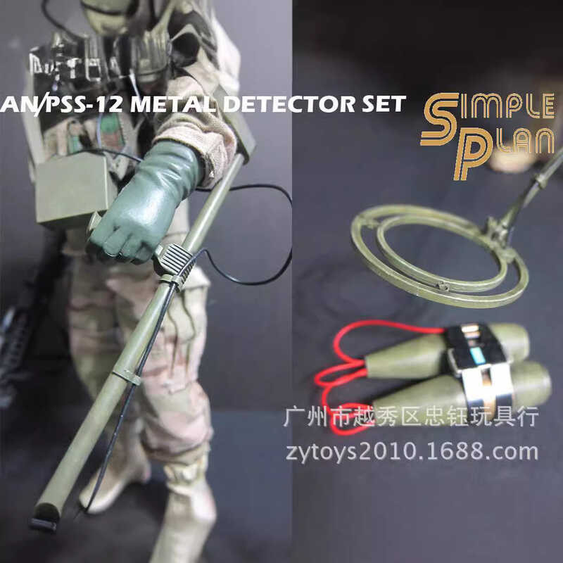 4B Simple Plan -1/6 Scale An/Pss-12 Mine Detector Soldier Model ...