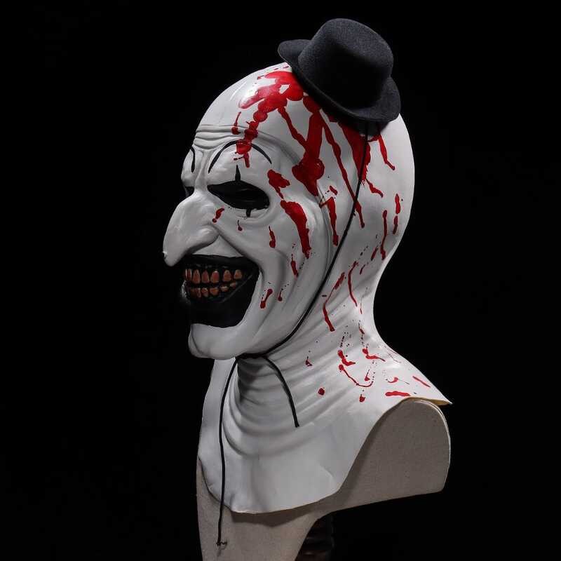 BH Horror Terrifier Art The Clown Mask Cosplay Creepy Bloody Demon Evil ...