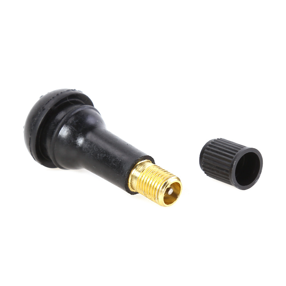 TR-413 TR-414 Snap In Shorty Black Rubber Valve Stems TR413 Tubeless ...
