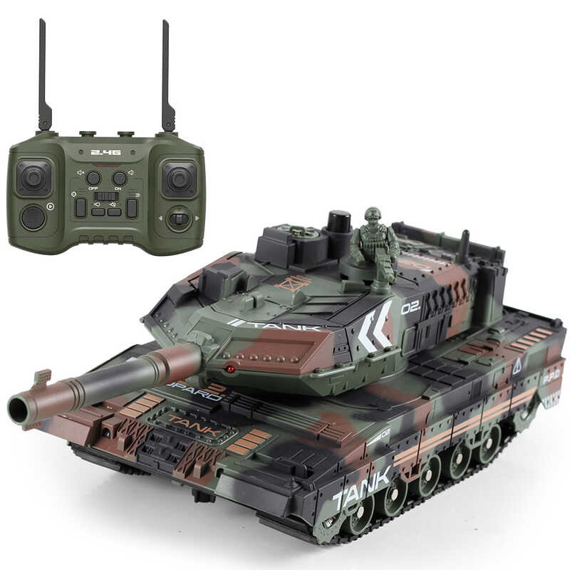 2.4G Tracked Simulation Tank Water Bomb Spray Remote Control War ...