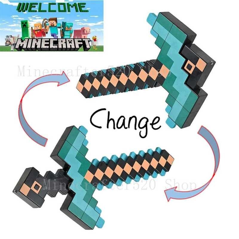 A A 2025 OFFICIAL Minecraft Light-Up Adventure . Pickaxe With Sounds My ...