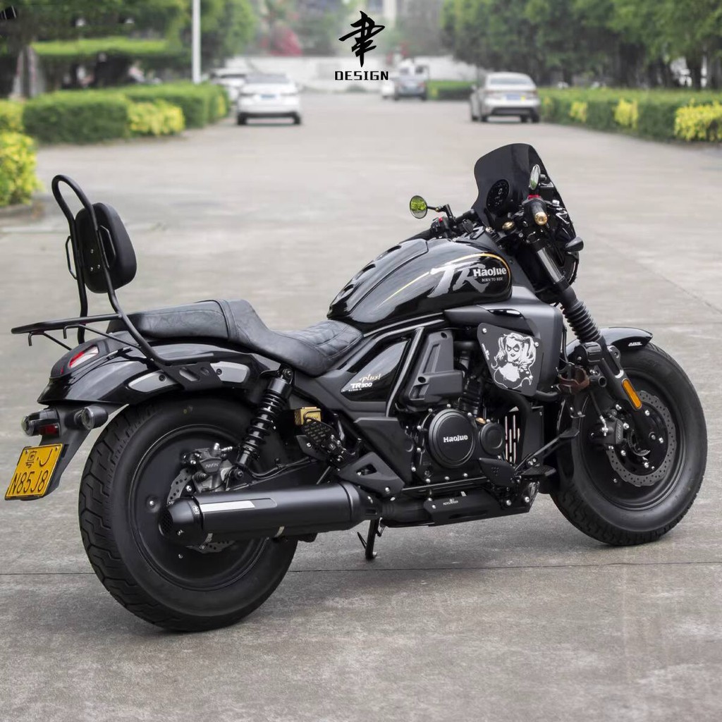 Haojue TR300 Modified Rear Rack with Backrest High-Strength Rear Rack ...