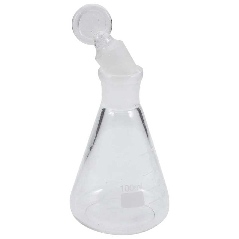Flask Erlenmeyer With Stopper Chemistry Glassware Lab Suite Experiment ...