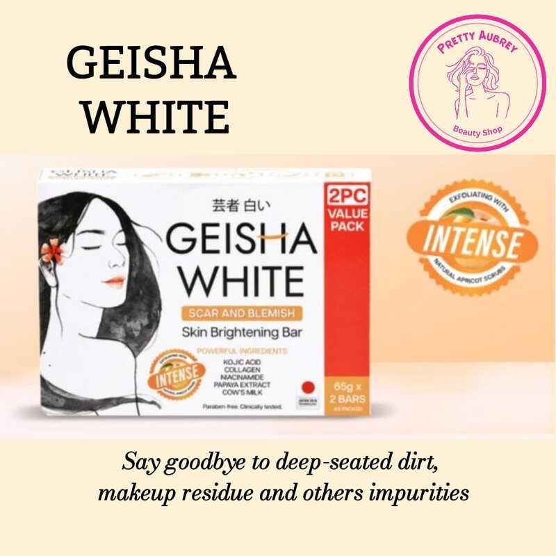 Geisha White Skin Brightening INTENSE Bar Soap Value Pack (65G X 2 Bars ...