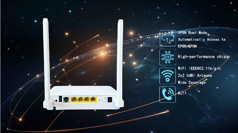 Brand New Gigabit GS3202 ONU EPON/GPON/XPON FTTH Modem Router with Wifi ...